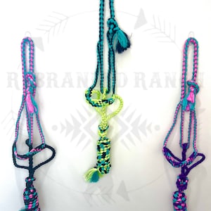 Mule Tape Braided Rope Halter - Etsy