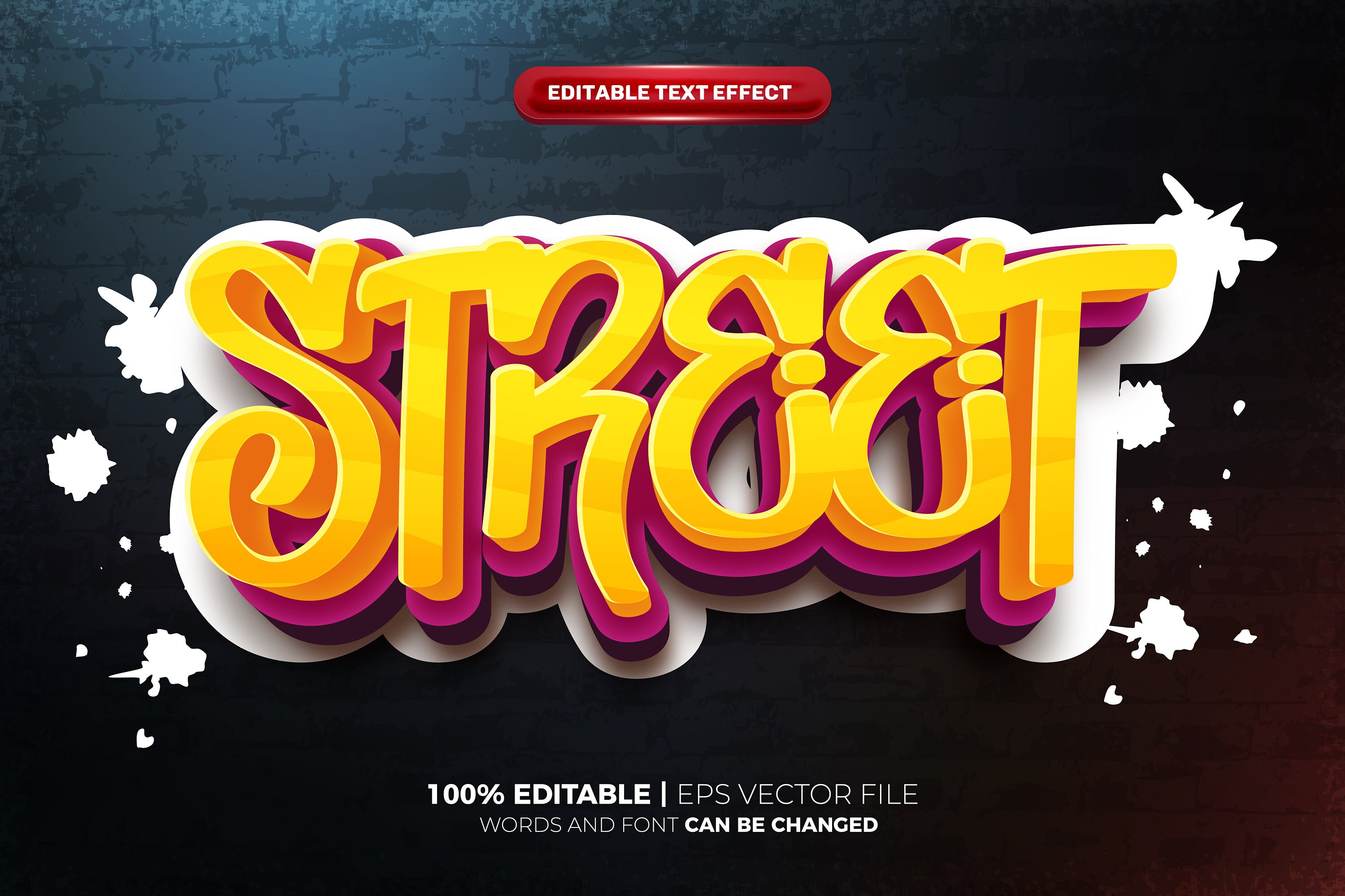 Graffiti Vector Text Effects - Etsy