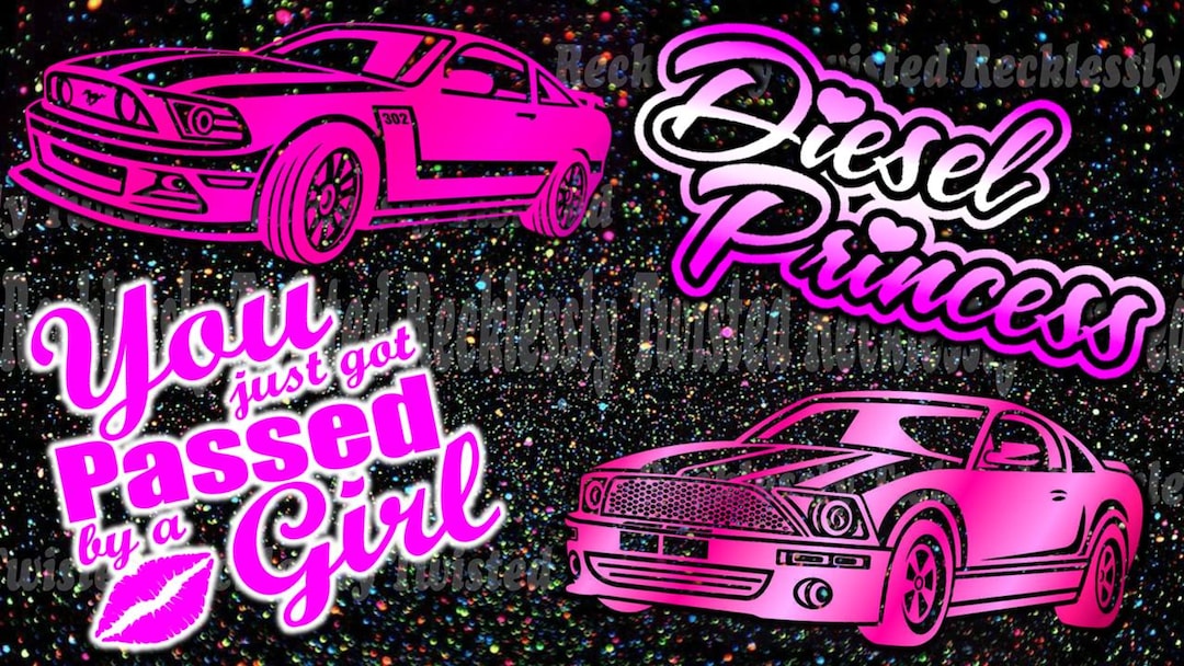 Mustang Girl Driver SVG Files - Etsy