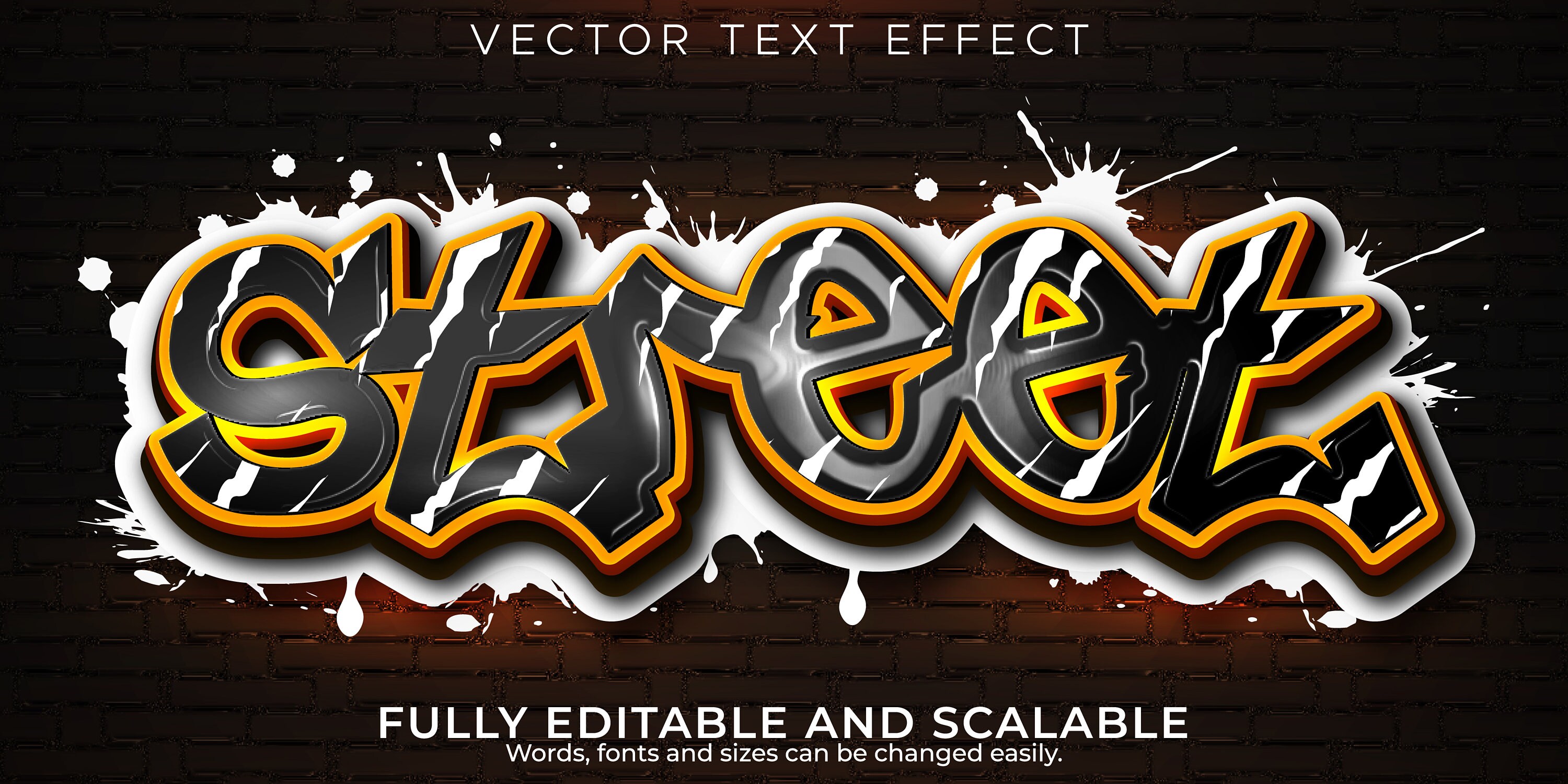 Graffiti Vector Text Effects - Etsy