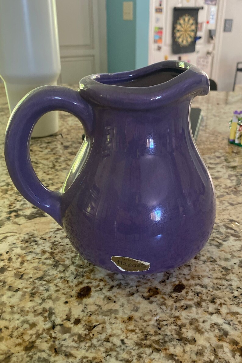 Vintage Haeger Small Purple Pitcher - Etsy