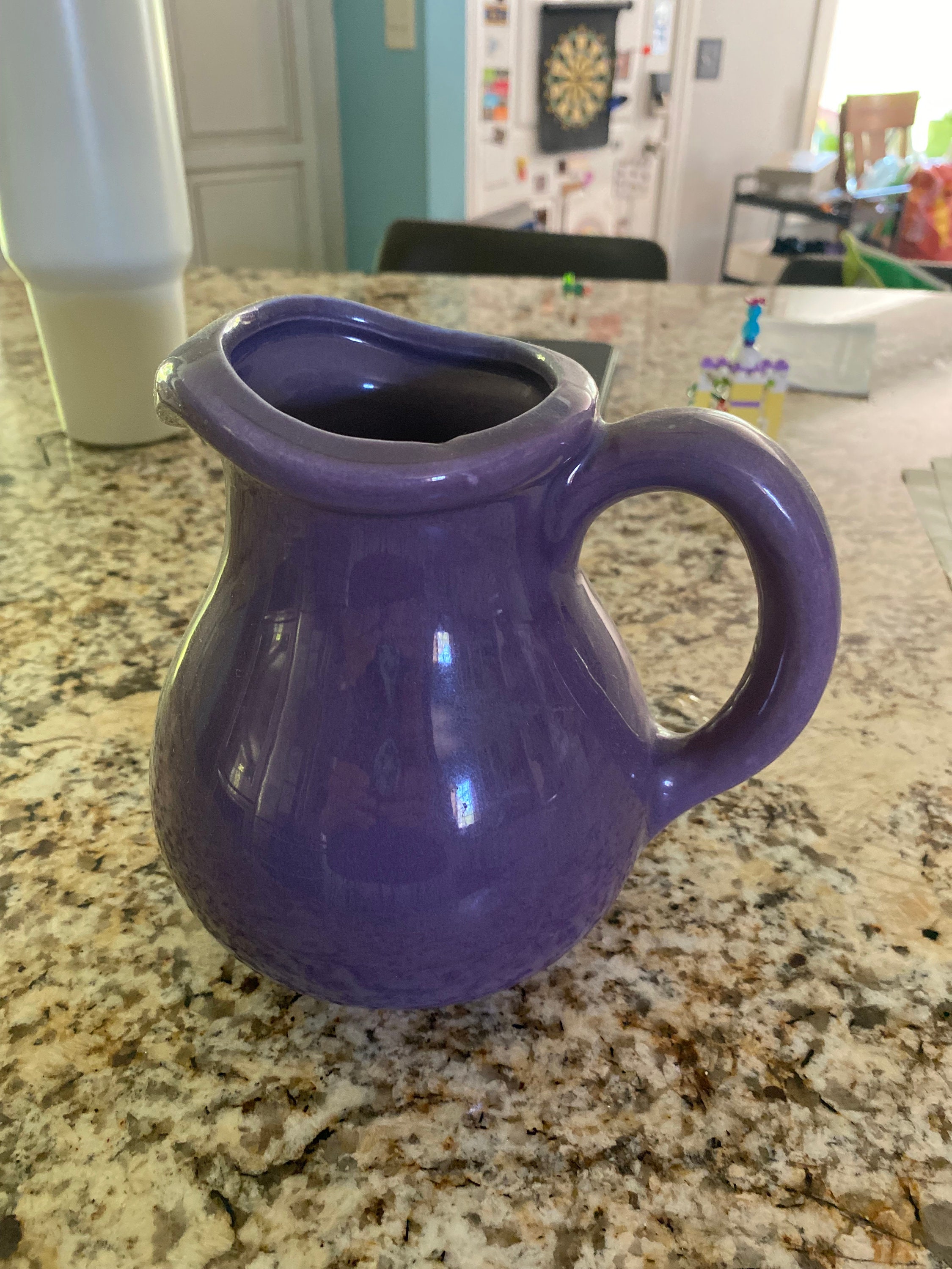 Vintage Haeger Small Purple Pitcher - Etsy