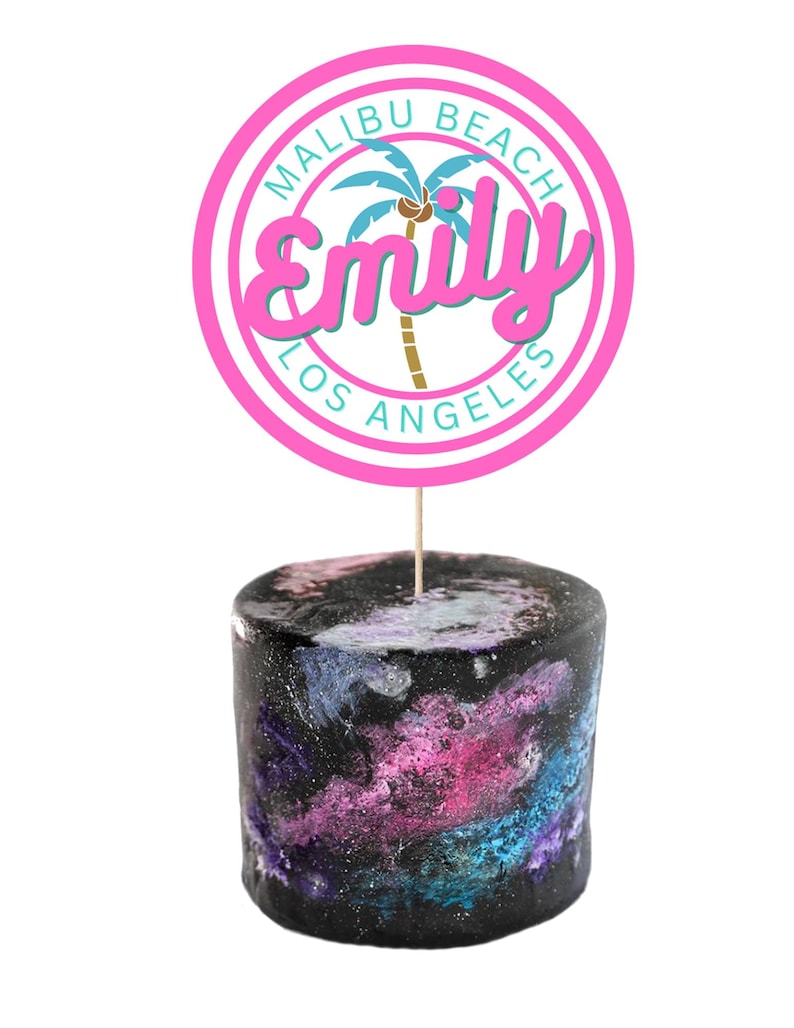 Editable Barbie Cake Topper Canva | Girl Birthday Decoration ...