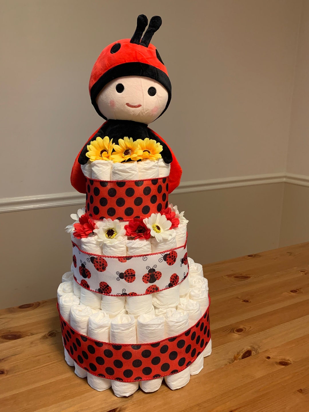 Welcome Little Lady Diaper Cake - Etsy