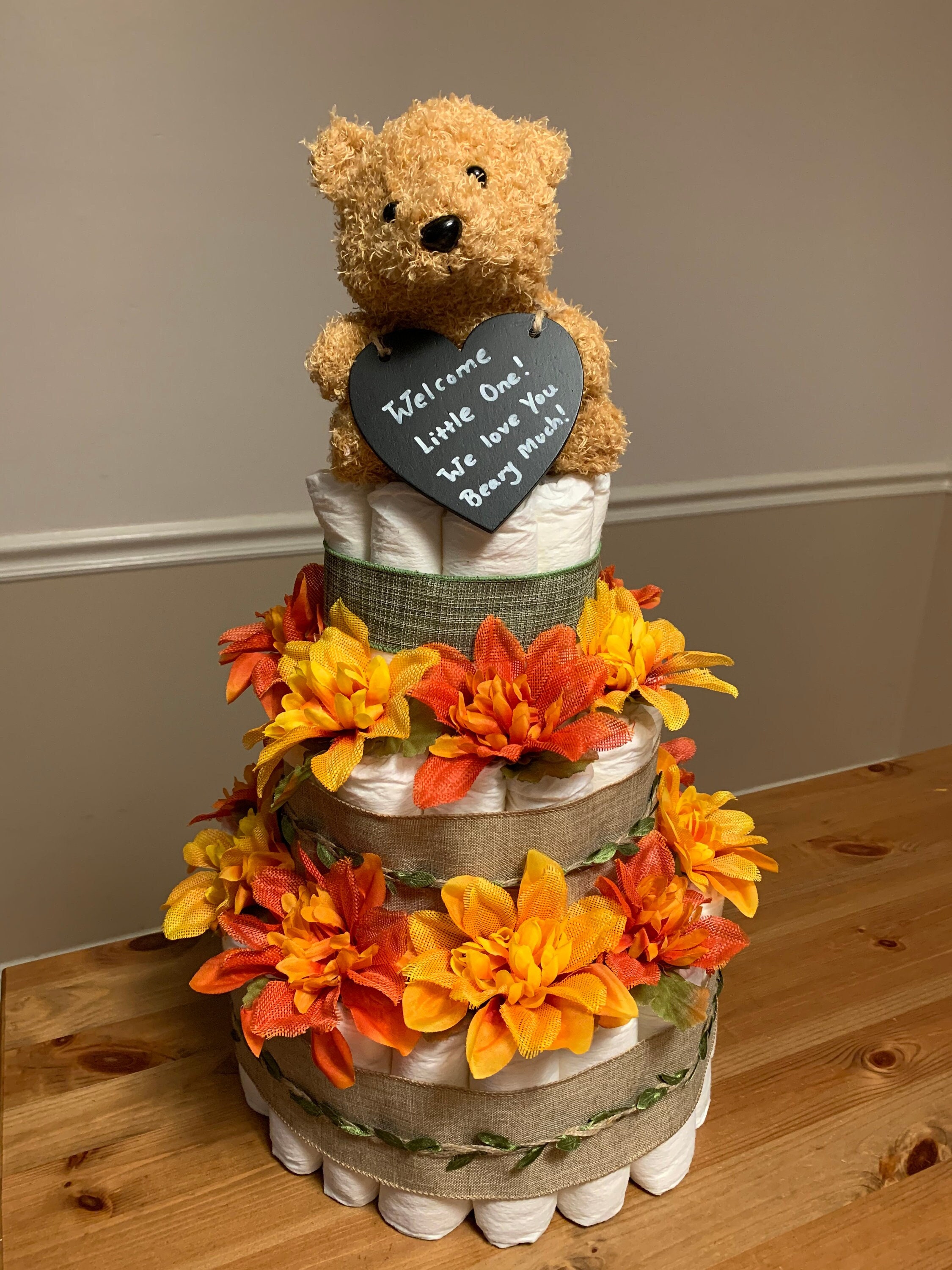 Little Baby Bear Diaper Cake - Etsy
