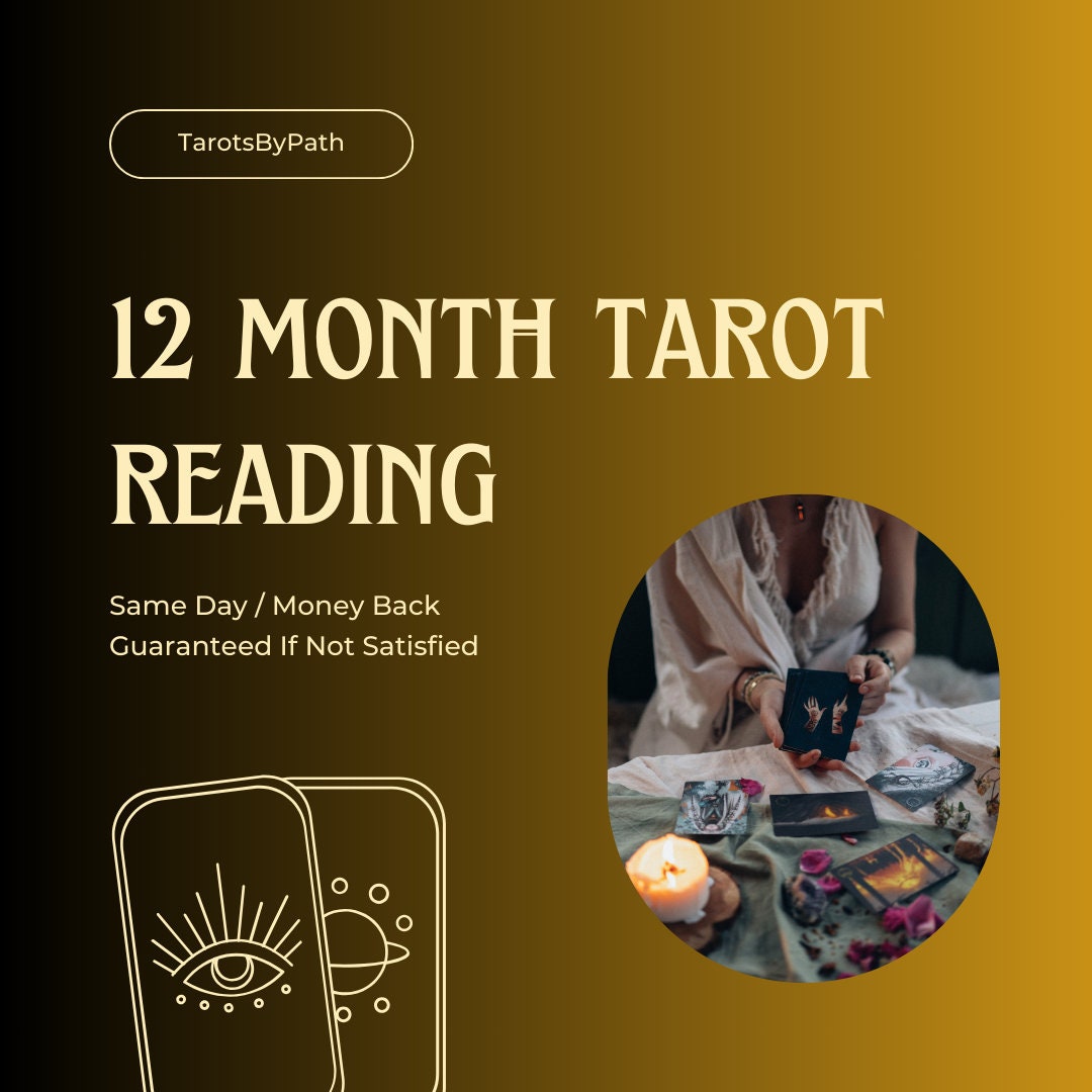 12 Month Tarot Reading, Detailed Monthly Insights, Personalized ...