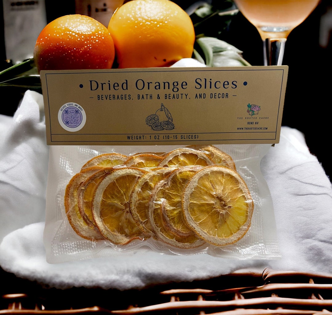 1oz Organic Dried Orange Slices 10-15 Pieces | Homemade Dried Oranges ...