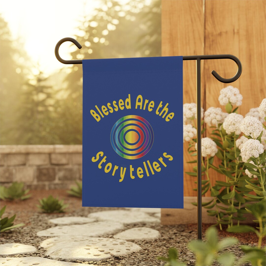 Blessed Are the Storytellers Garden Flag | Writer Banner - Etsy