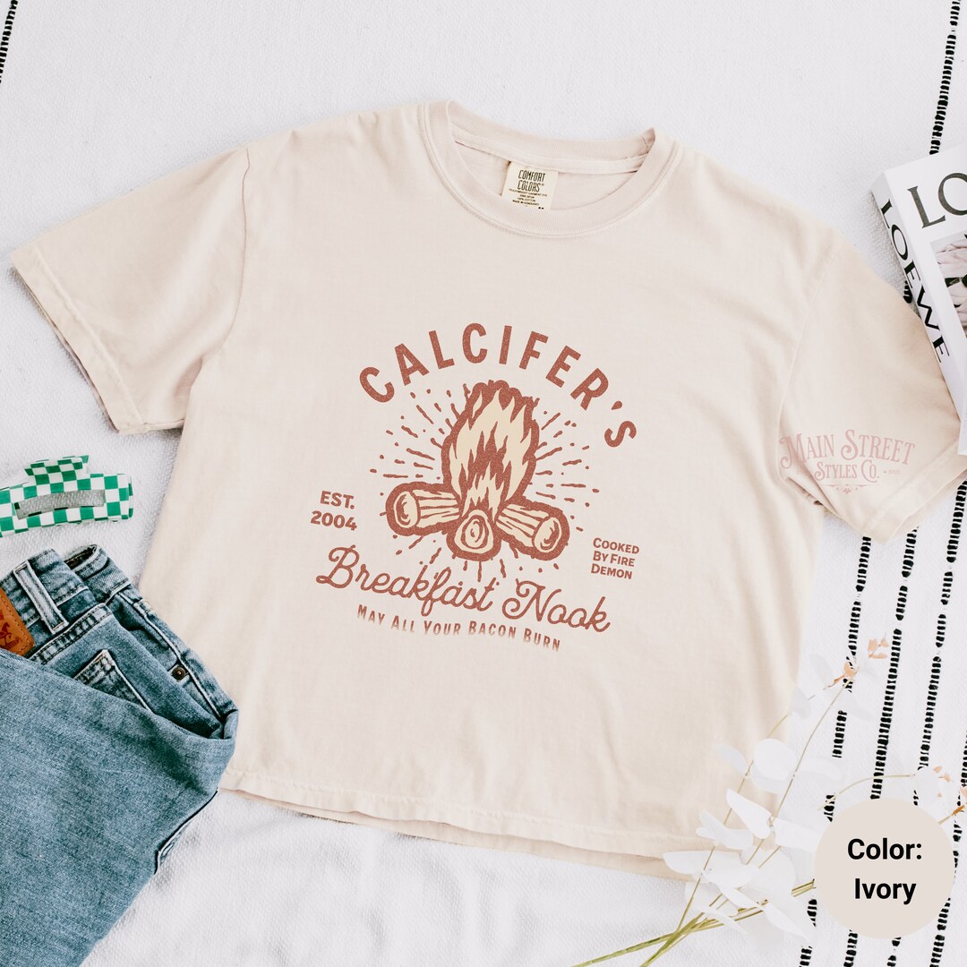 Howl's Moving Castle Comfort Colors Women's Boxy Tee - Calcifer's ...