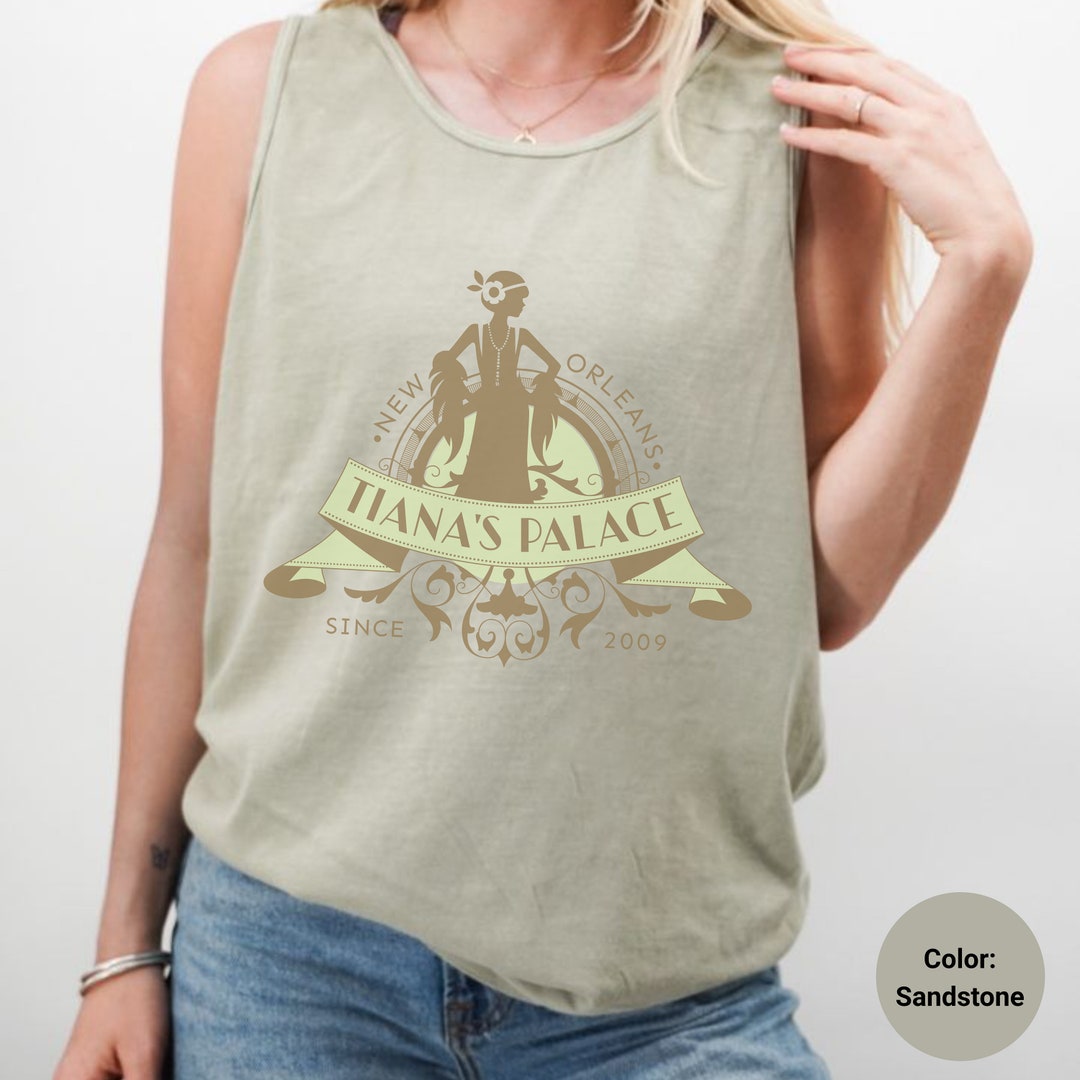 Princess and the Frog Tank Top, Tianas Palace Unisex Garment-dyed Adult ...