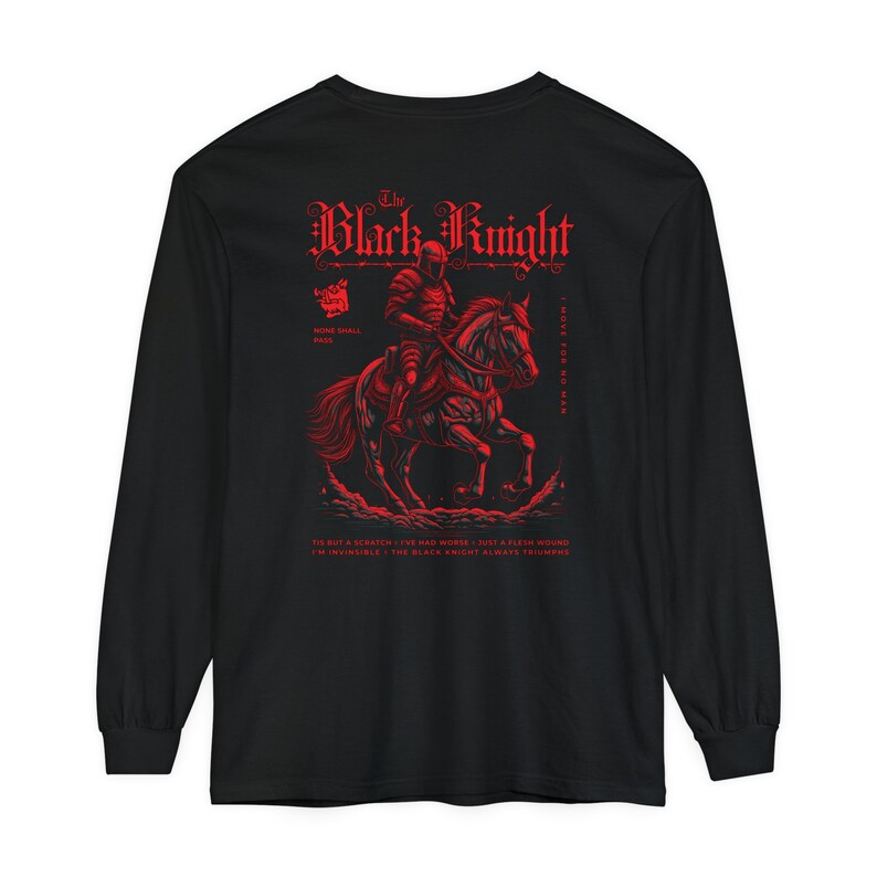 Monty Python and the Holy Grail Adult Shirt the Black Knight Comfort ...