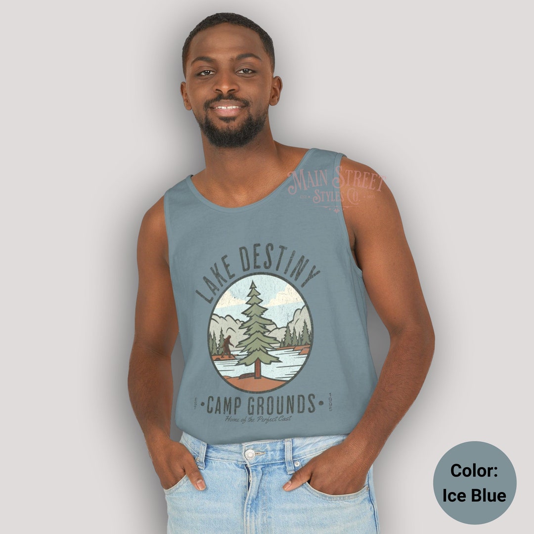 A Goofy Movie Tank Top, Lake Destiny Camp Grounds Unisex Garment-dyed ...