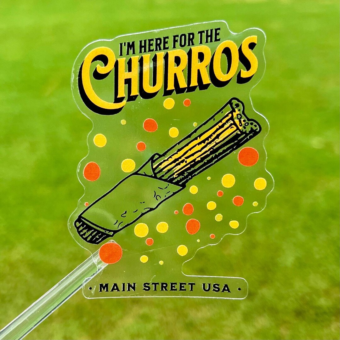 Here for the Snacks, Churros Transparent 3" Sticker, High Quality ...