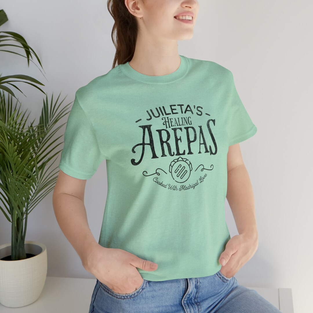 Encanto Shirt Julietas Healing Arepas Unisex Light Weight Jersey Short ...