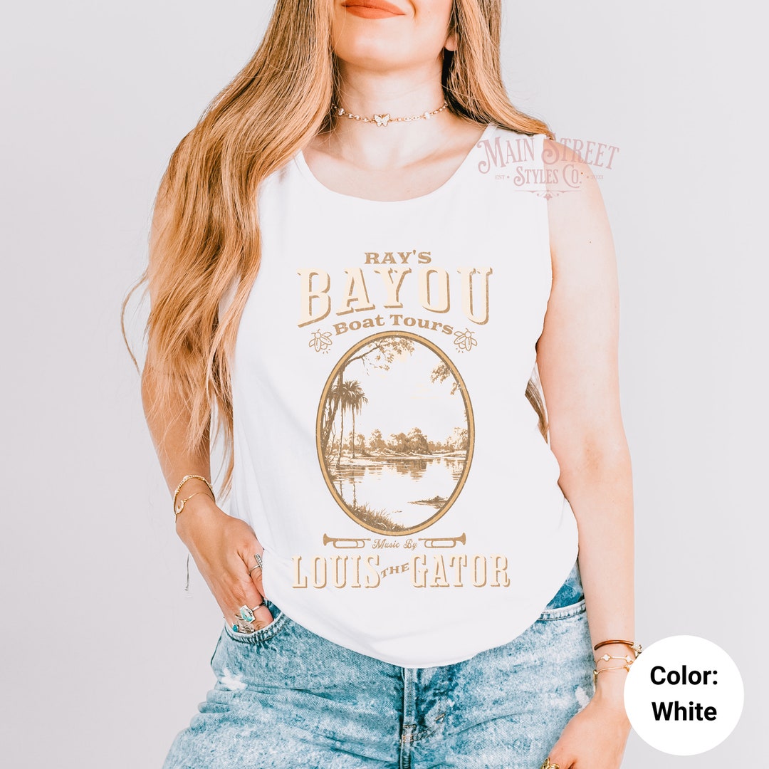 Princess and the Frog Tank Top, Ray's Bayou Boat Tours Unisex Garment ...