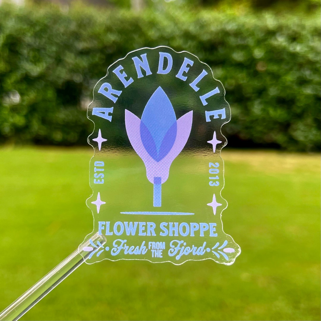 Frozen Arendelle Flower Shoppe Transparent 3" Sticker, High Quality ...
