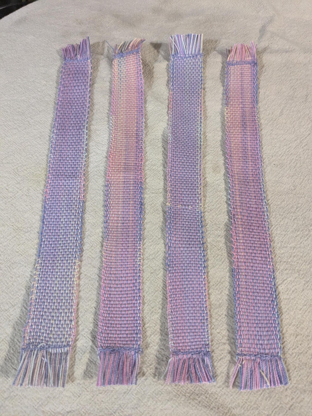Handwoven Multicolored Thin Bookmark Weaving Pink, Purple, Etc. - Etsy