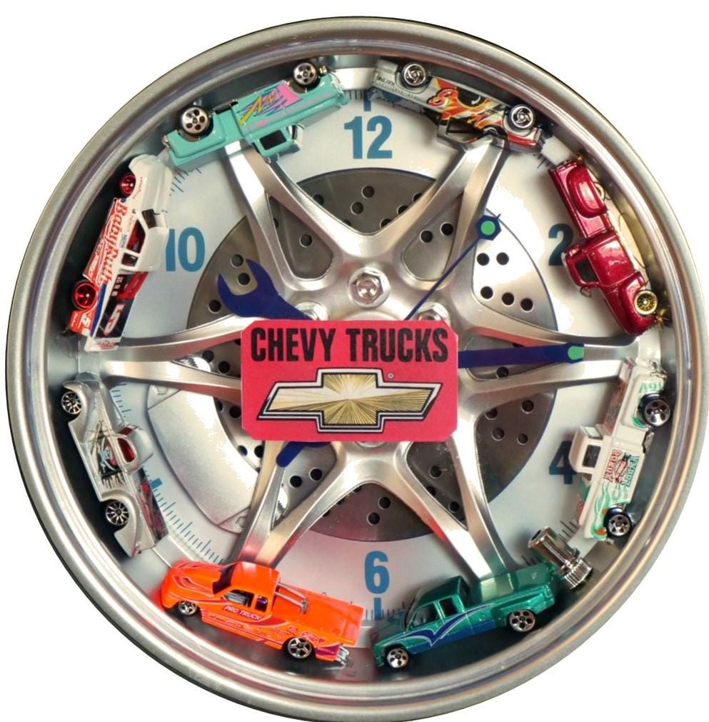 Hot Wheels Chevy Truck Custom Car Clock - Etsy