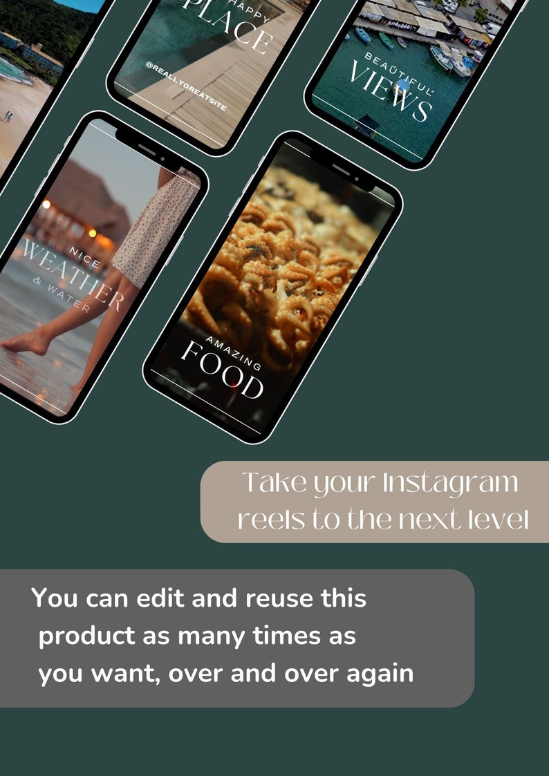 Instagram Reel Templates Travel Reel Covers Reel Cover Template ...