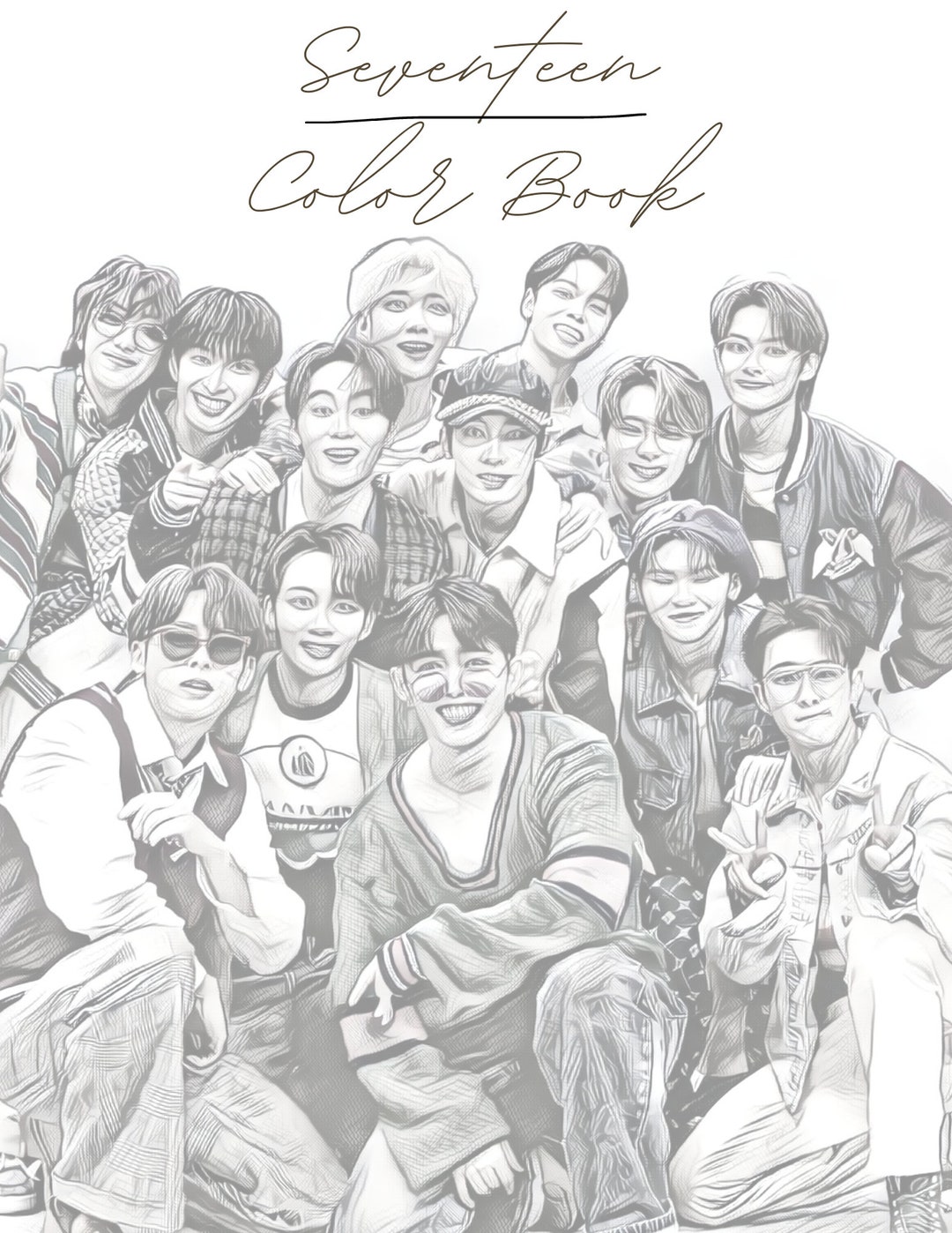 Seventeen Colouring Book - Etsy