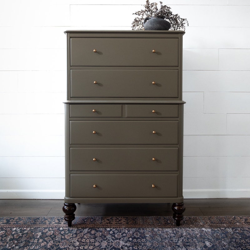 Green Tallboy Dresser - Etsy