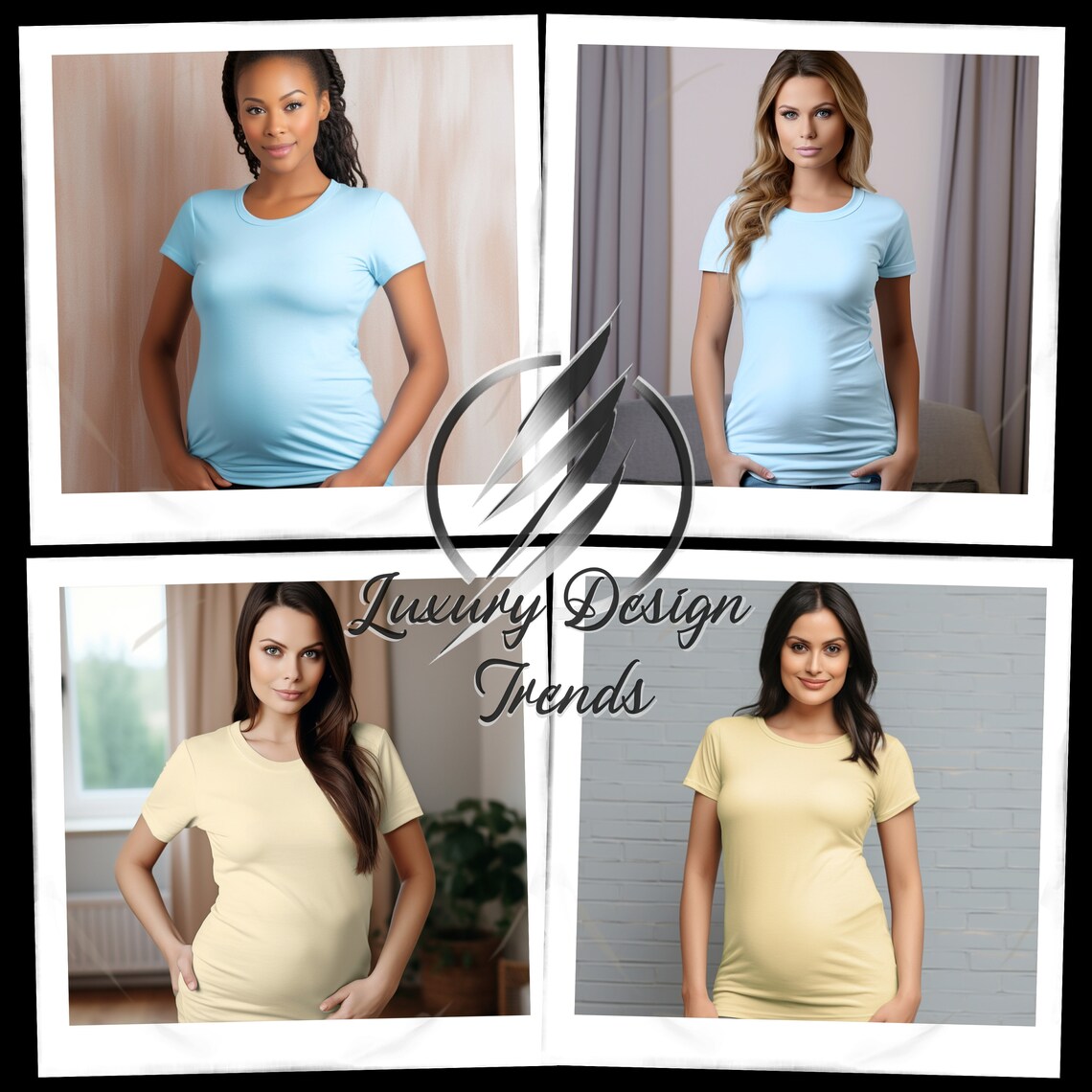 Maternity Mockup Bundle Pregnancy Mockup Bella Canvas 3001 Mockup Bella ...