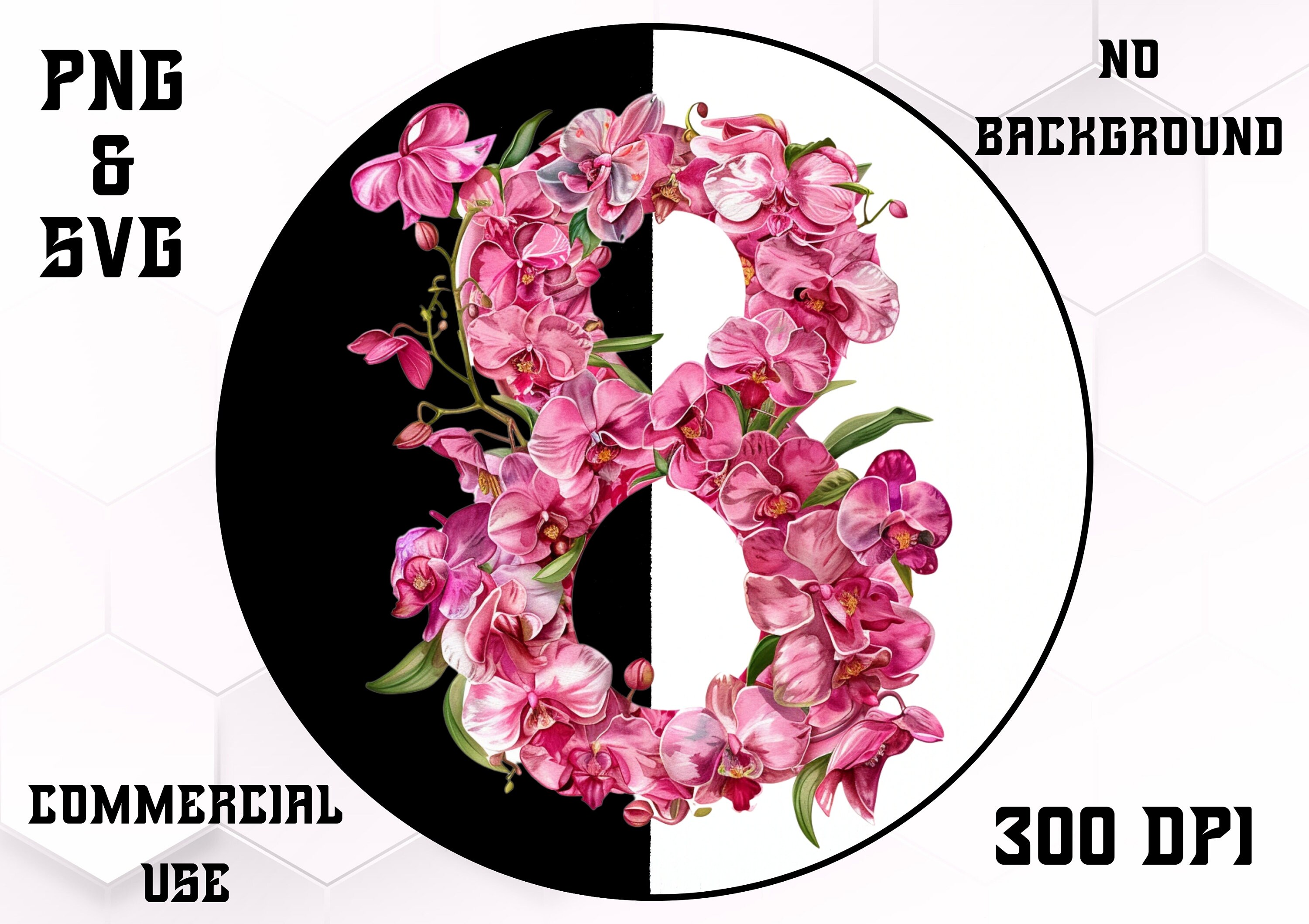 Pink Floral Numbers Clipart Set, Floral Prints, Printable Watercolor ...