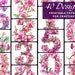 Pink Floral Numbers Clipart Set, Floral Prints, Printable Watercolor ...