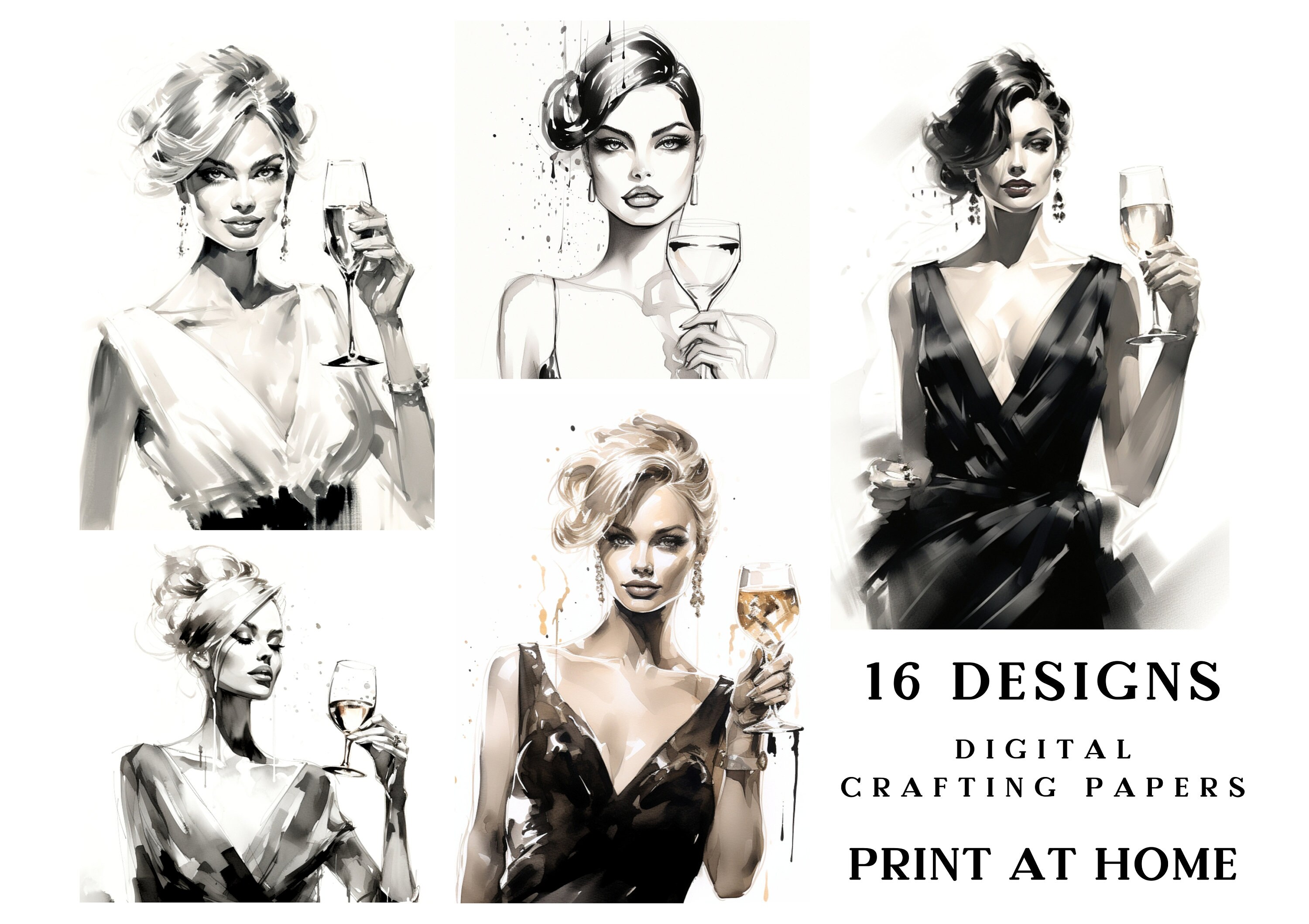 Vogue Art Bundle - Original Prints for Crafting, Journaling, and Art ...