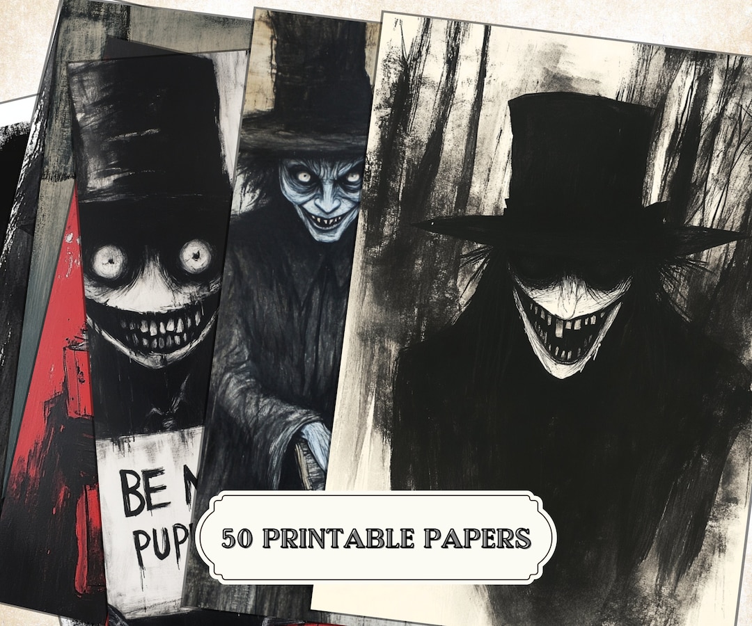 Spooky Babadook Inspired Halloween Journal Pages | Horror Illustration ...