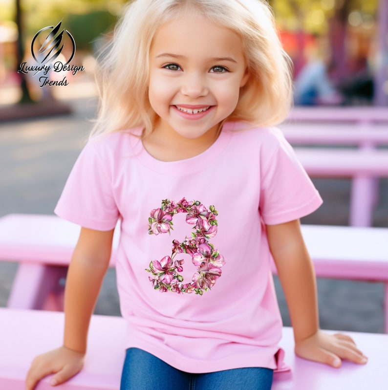 Pink Floral Numbers Clipart Set, Floral Prints, Printable Watercolor ...