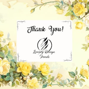 Blank Lined Journal Pages Bundle - Yellow Floral Writing Papers ...