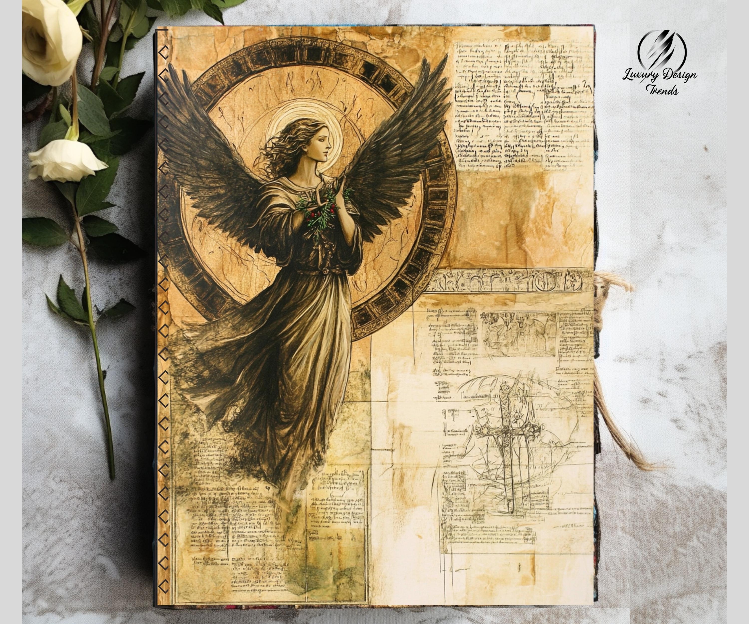 Angels & Demons Vintage Junk Journal Pages | Printable Halloween ...