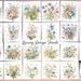 Watercolor Wildflower Clipart Bundle, Floral Clip Art Set, Spring ...