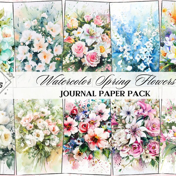 Spring Floral Paper - Etsy