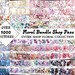Lifetime Entire Floral Shop Bundle, 5000+ Clipart, PNG, Junk Journal ...