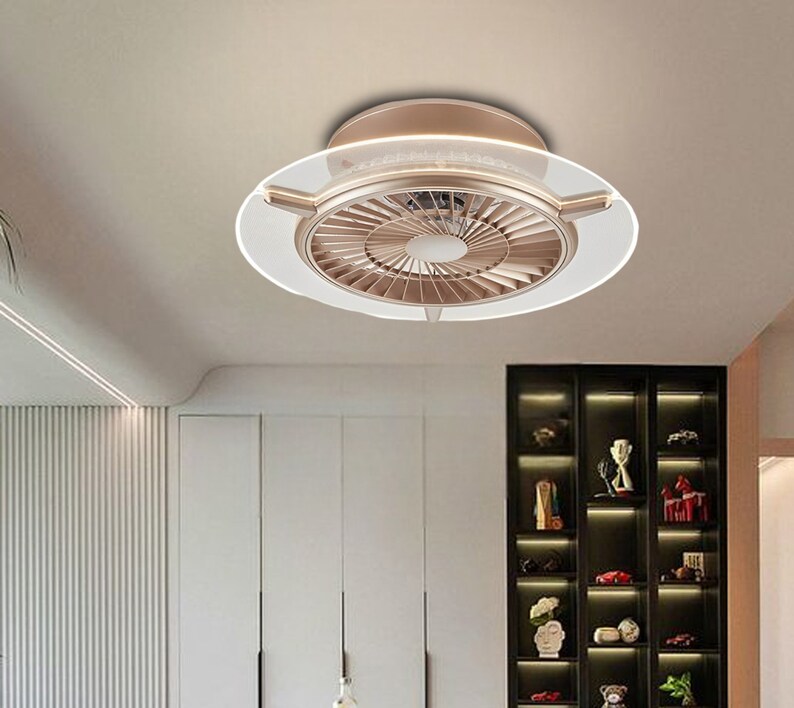 Versatile 22-inch Ceiling Fan With LED Lights and Color-changing ...