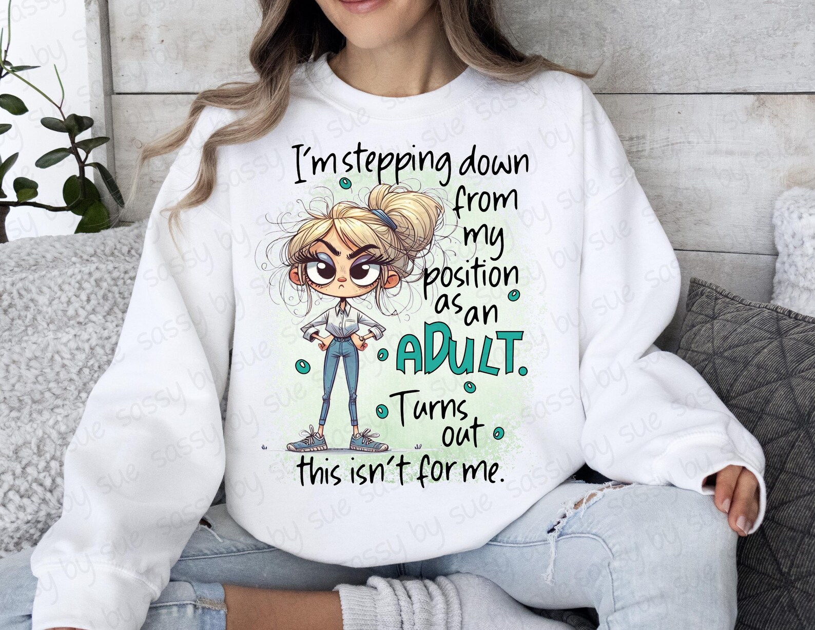 I'm Stepping Down From My Position as Adult PNG, Funny Sublimation ...