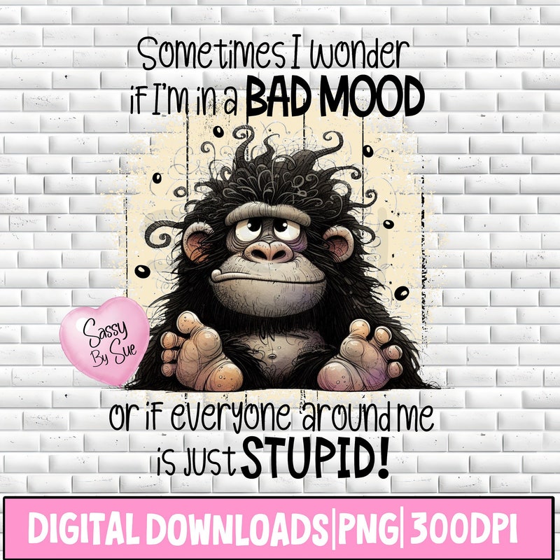 Bad Mood Cartoon - Etsy