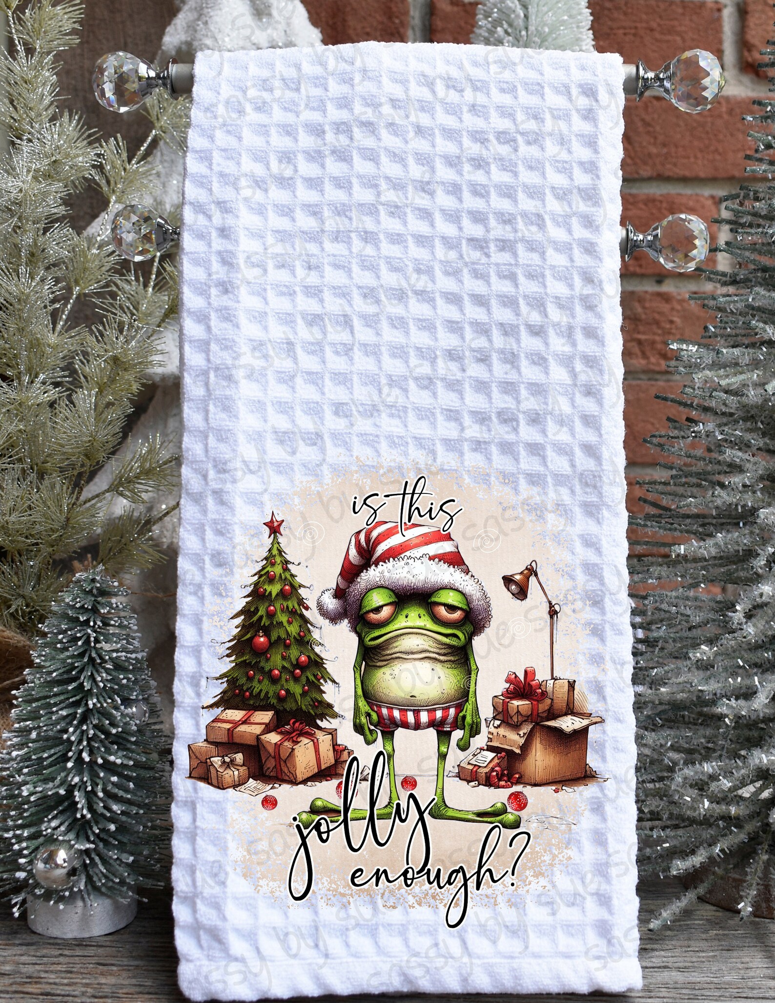 Is This Jolly Enough Christmas PNG Christmas Frog Jolly Sarcastic ...