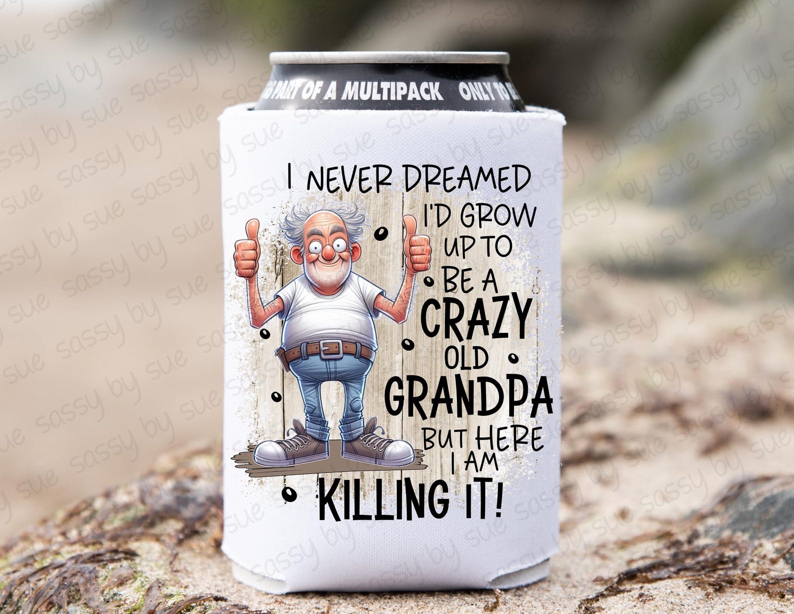 Crazy Old Grandpa PNG, Sublimation Design, Funny Grandpa PNG, Cartoon ...
