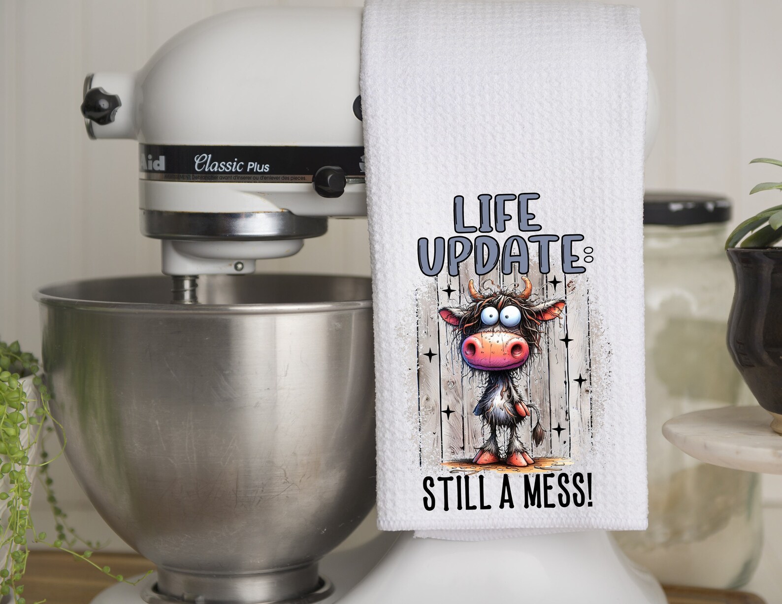 Life Update Still A Mess PNG, Sublimation Design, Messy Cow PNG, Cow ...
