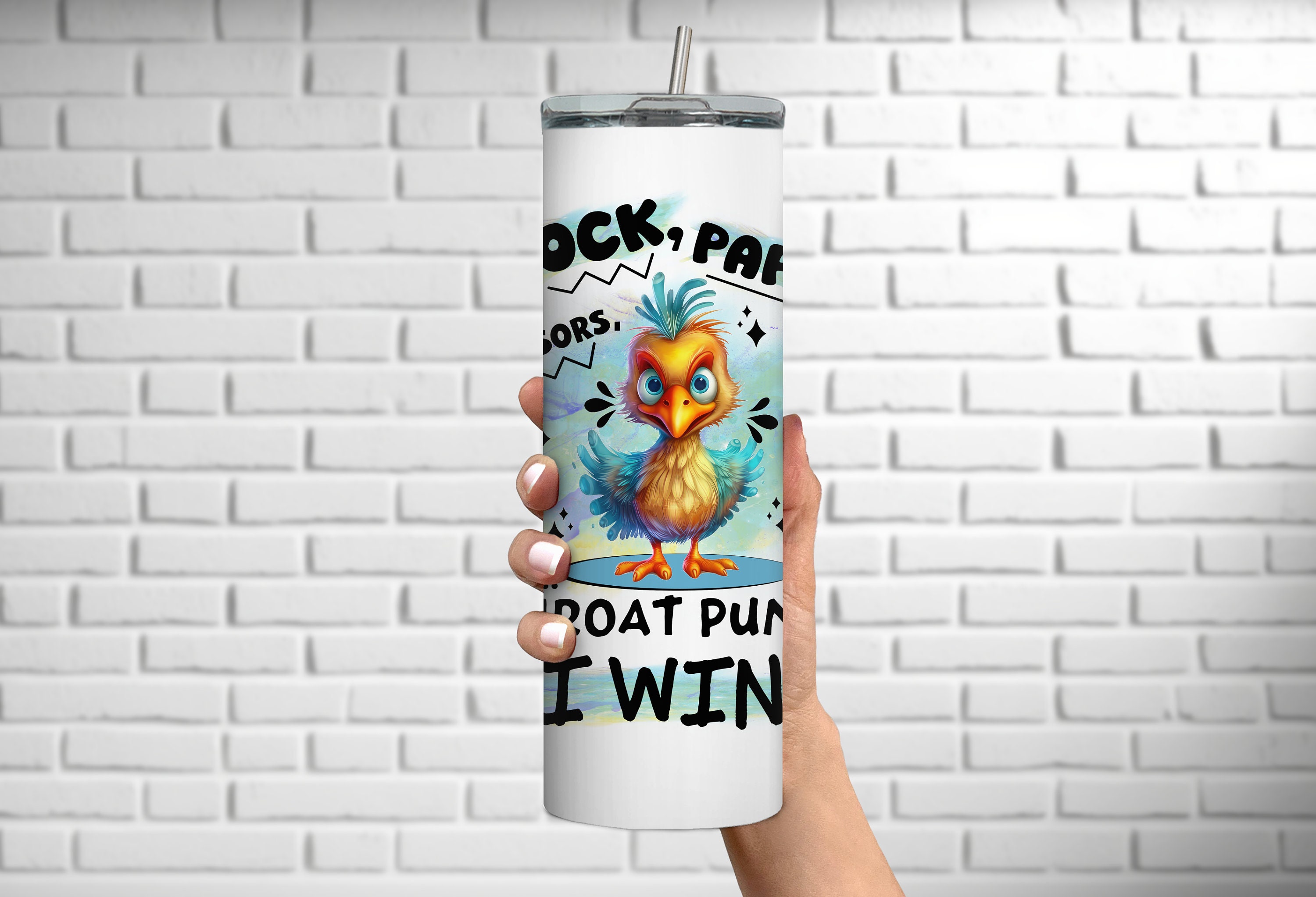 Rock Paper Scissors I Win PNG, Sublimation Silly Chicken PNG, Funny ...