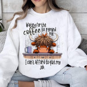 Waiting for the Coffee to Remind Me PNG, Sublimation Design, Funny ...