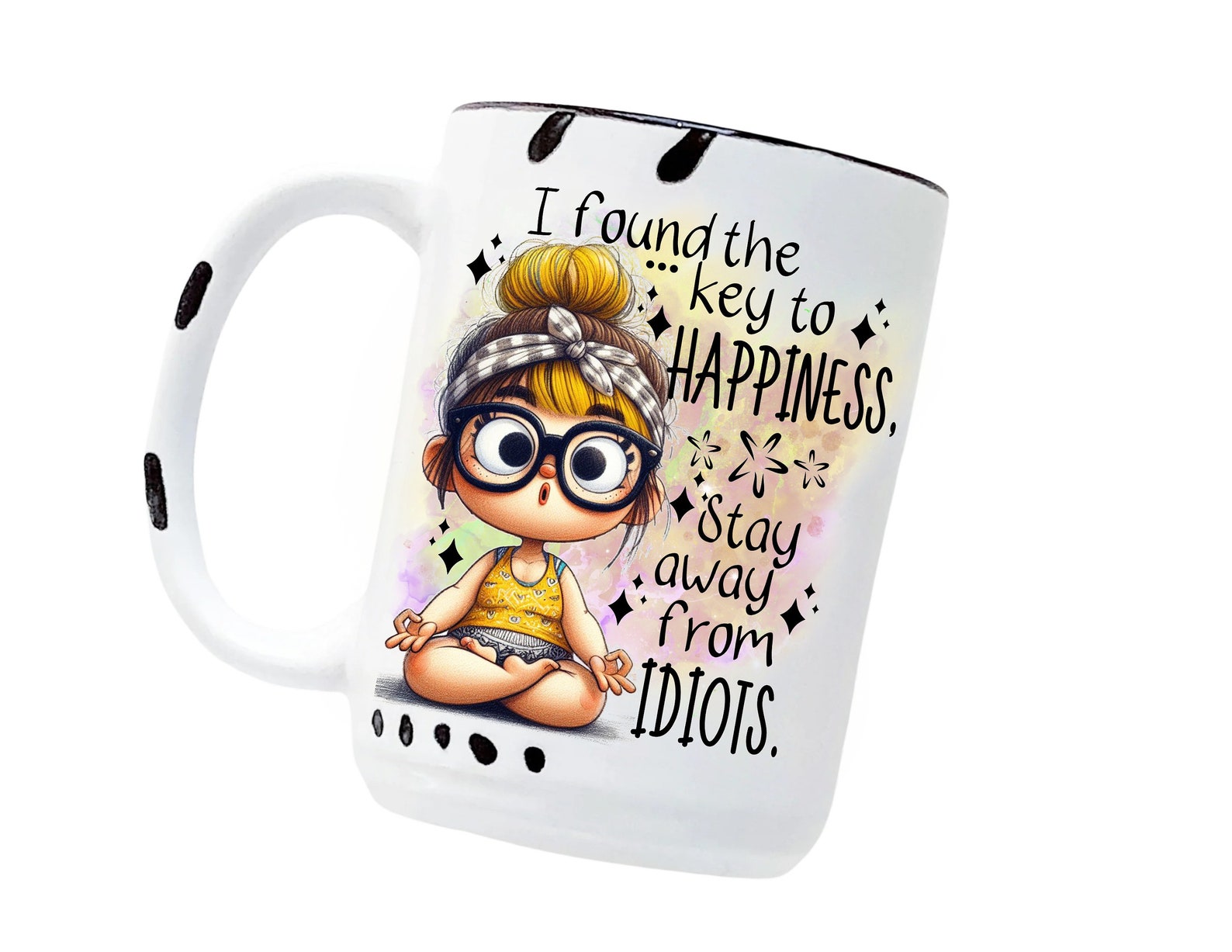 I Found the Key to Happiness PNG, Sublimation Design, Funny Yoga Girl ...