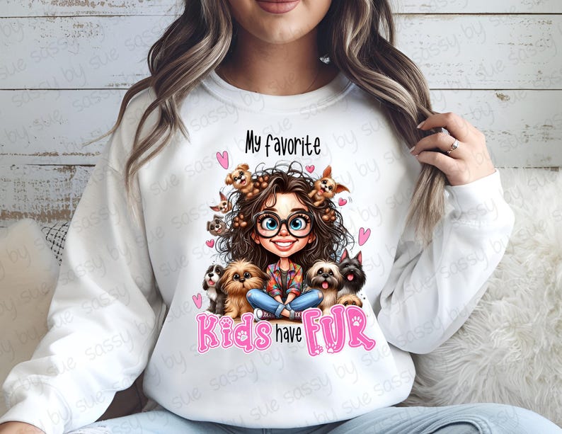 My Favorite Kids Have Fur PNG, Sublimation Design, Funny Dog Lover ...