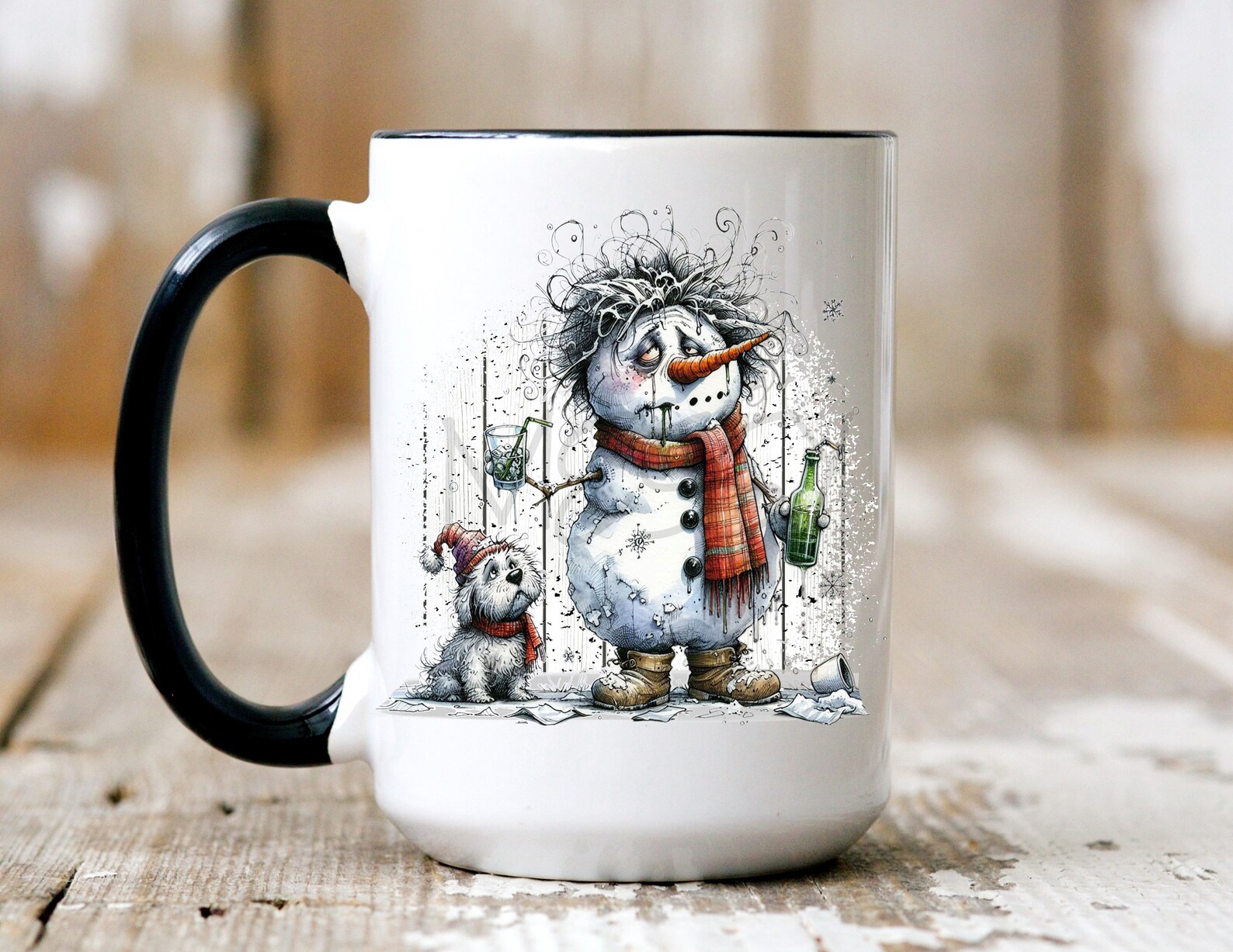 Bottoms up Snowman PNG, Sublimation Design, Messy Snowman, Grunge, Dark ...