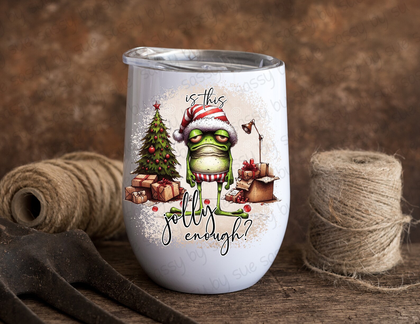 Is This Jolly Enough Christmas PNG Christmas Frog Jolly Sarcastic ...