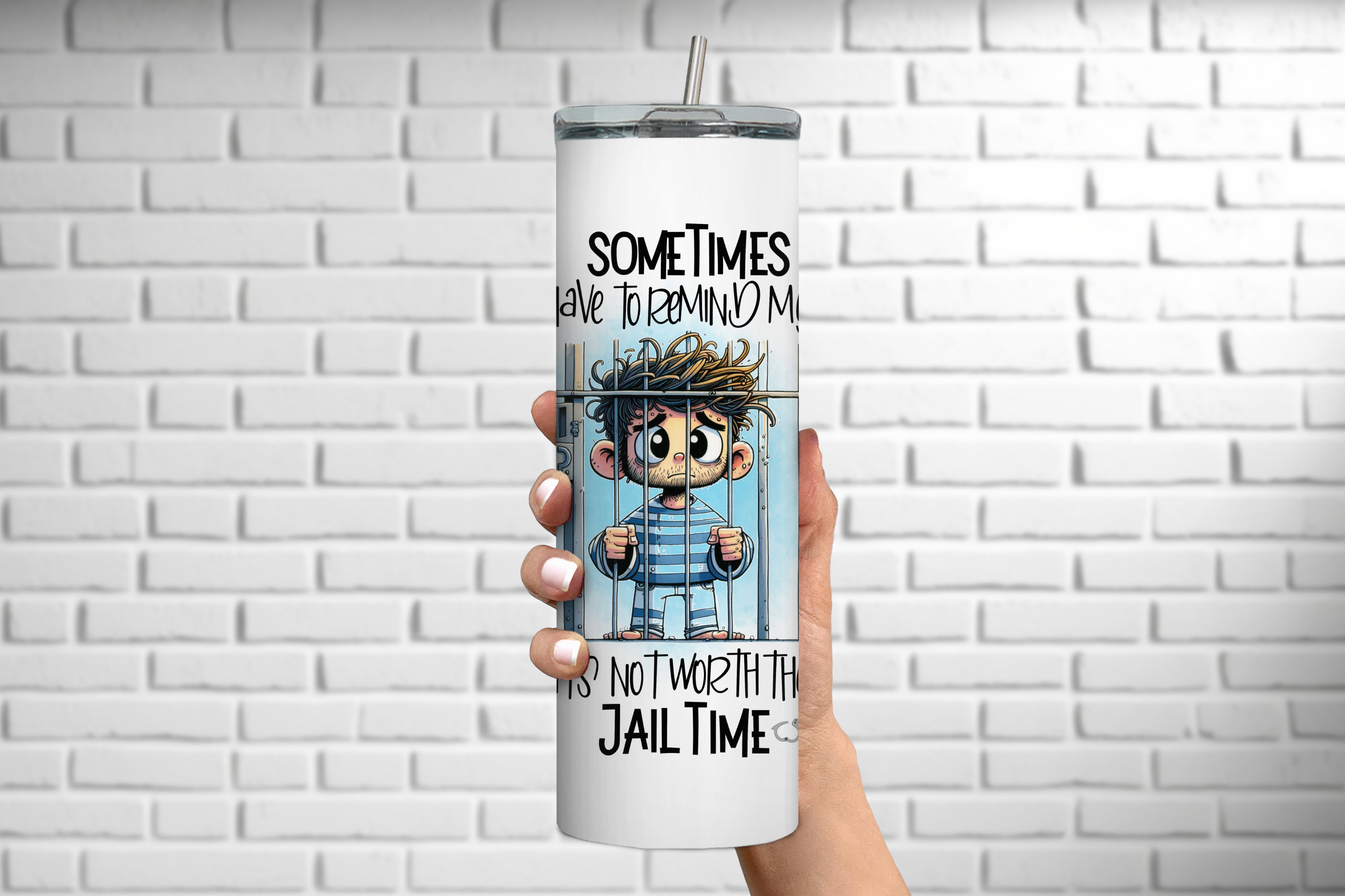 Not Worth the Jail Time PNG, Sublimation Design, Man in Jail PNG, Funny ...