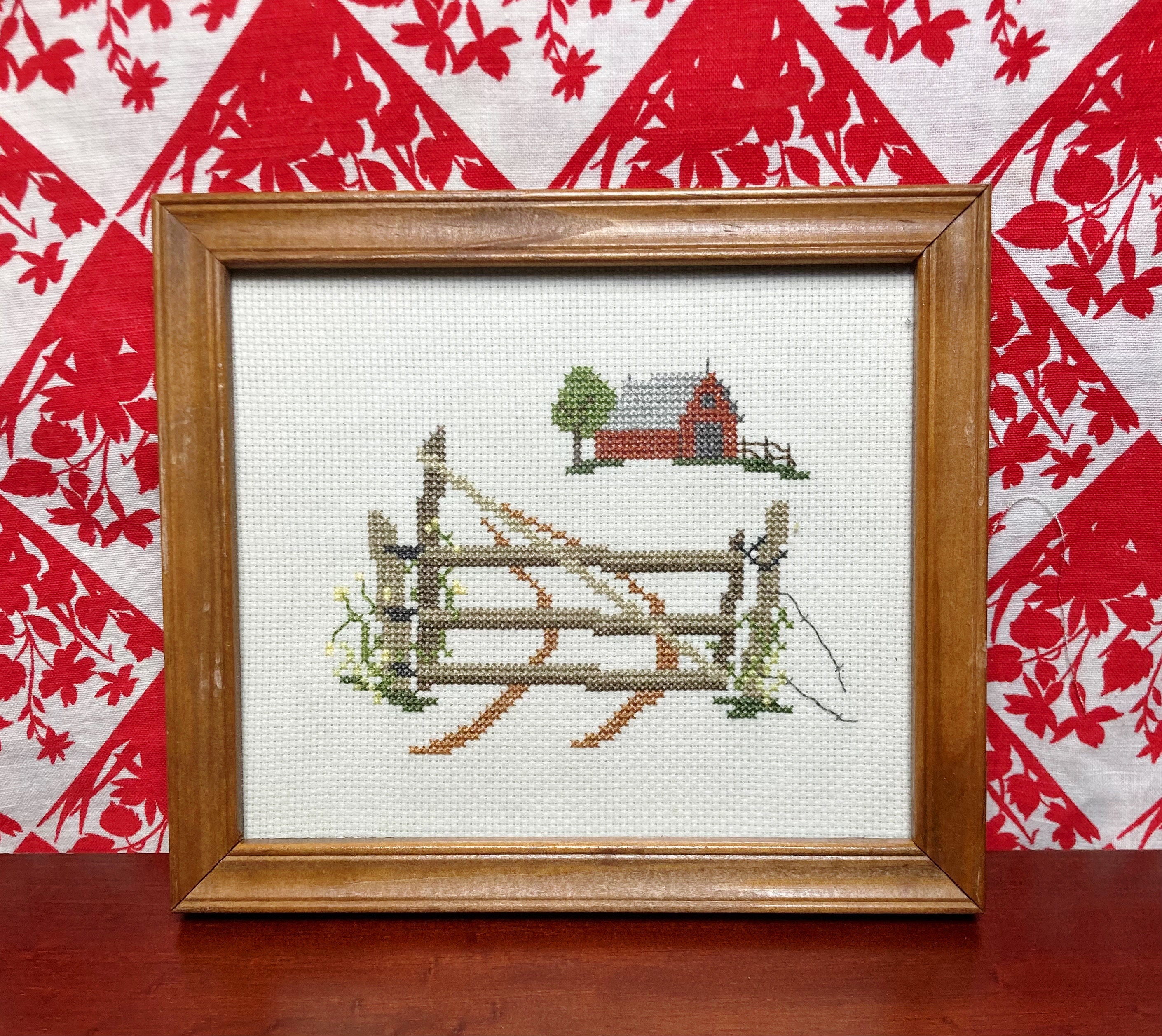 Vintage Farm With Barn Needlepoint - Etsy